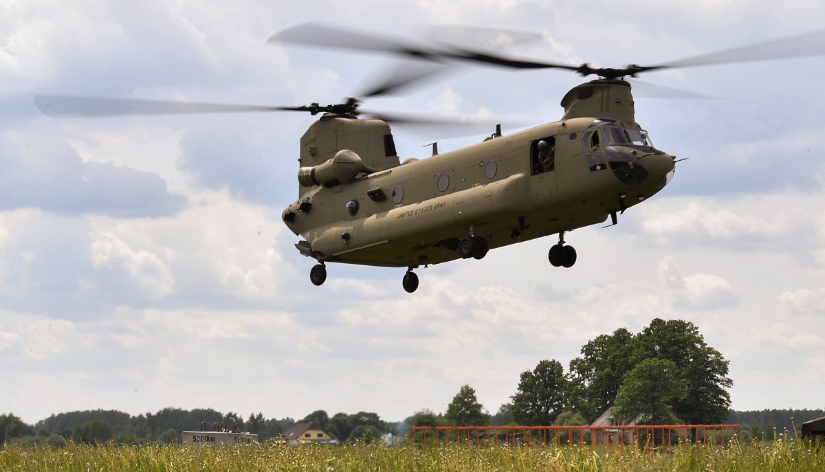 Chinook makes emergency landing, instantly becomes local celebrity