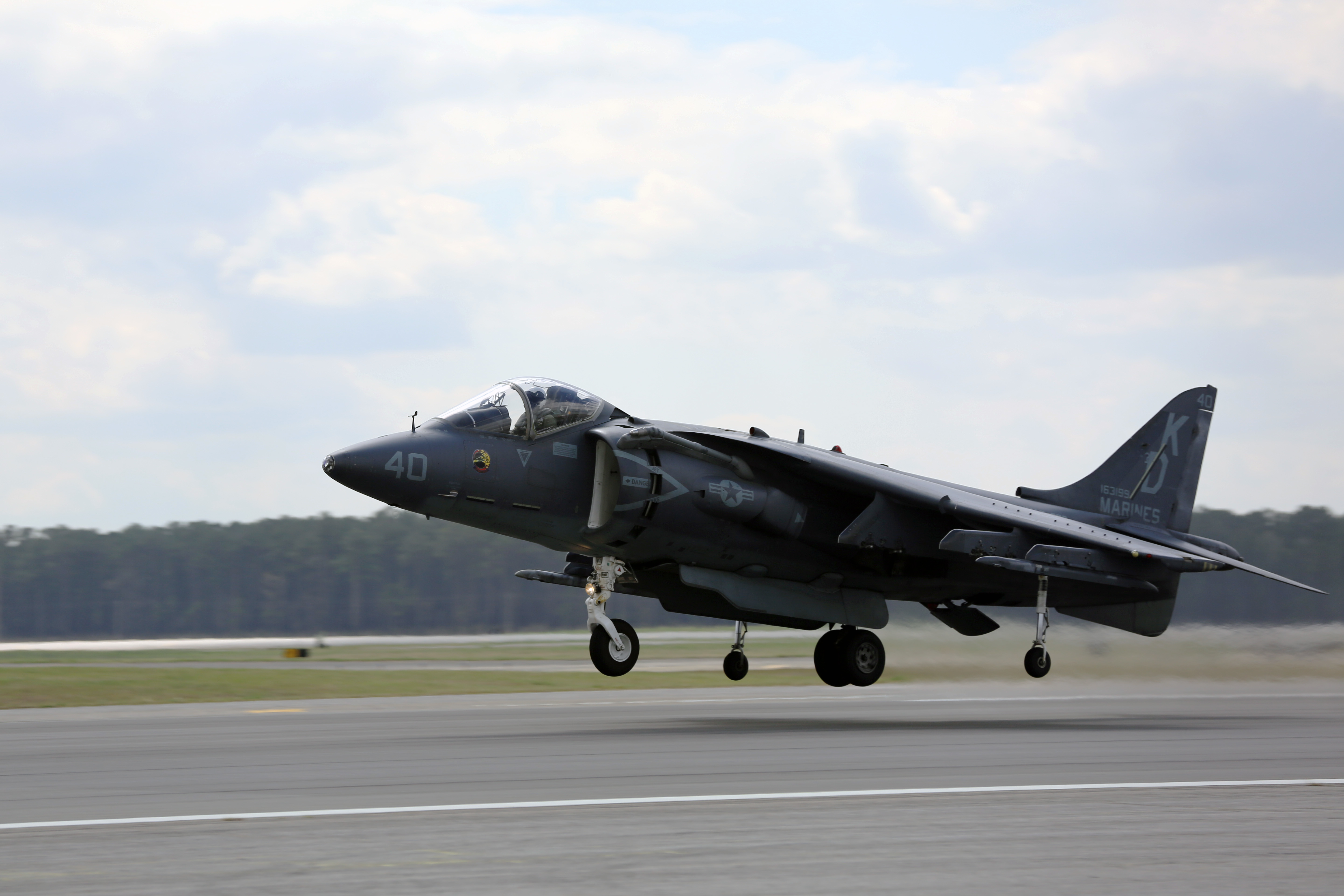 AV-8B Harrier Crashes Off US East Coast