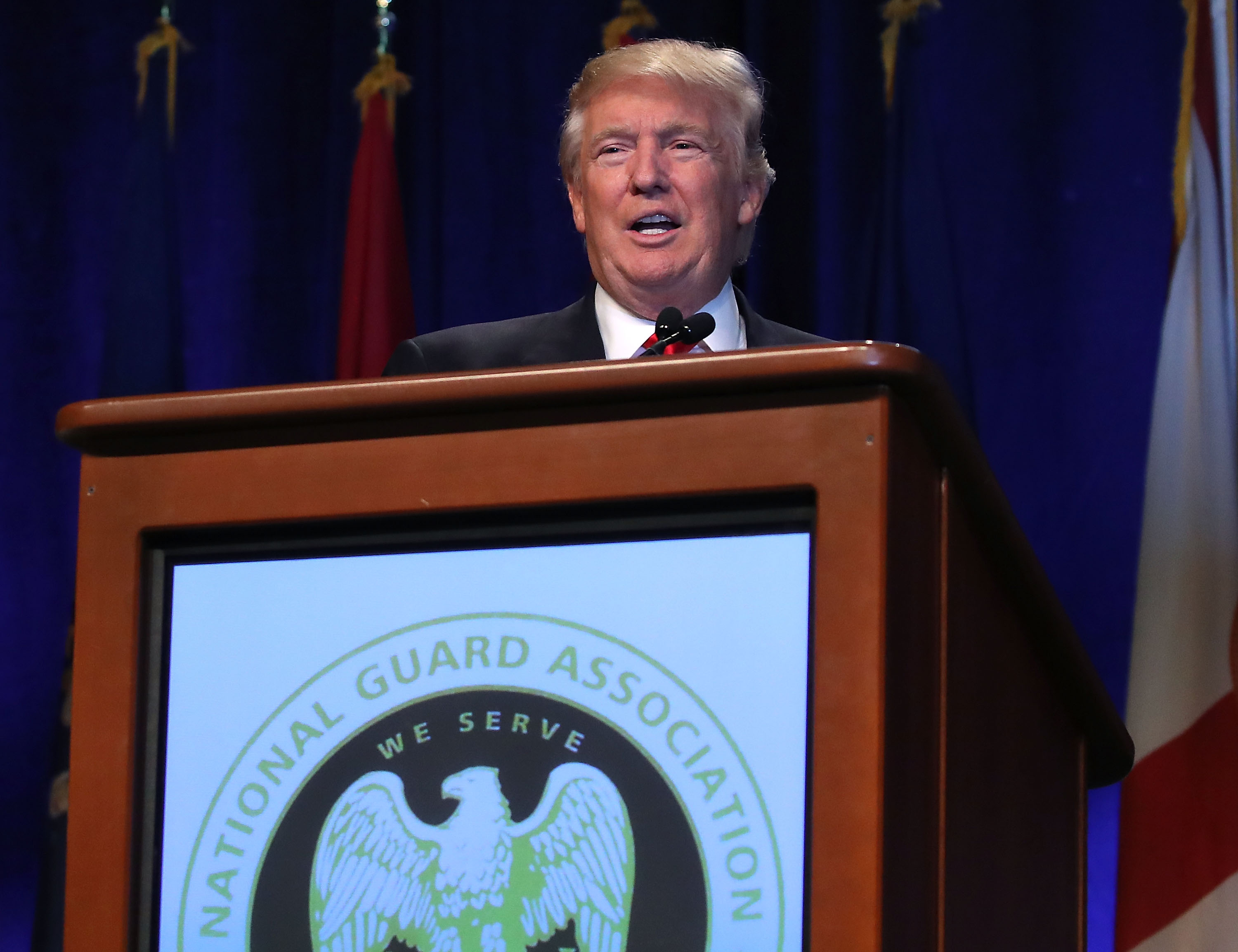 Trump promises more resources, attention for National Guard