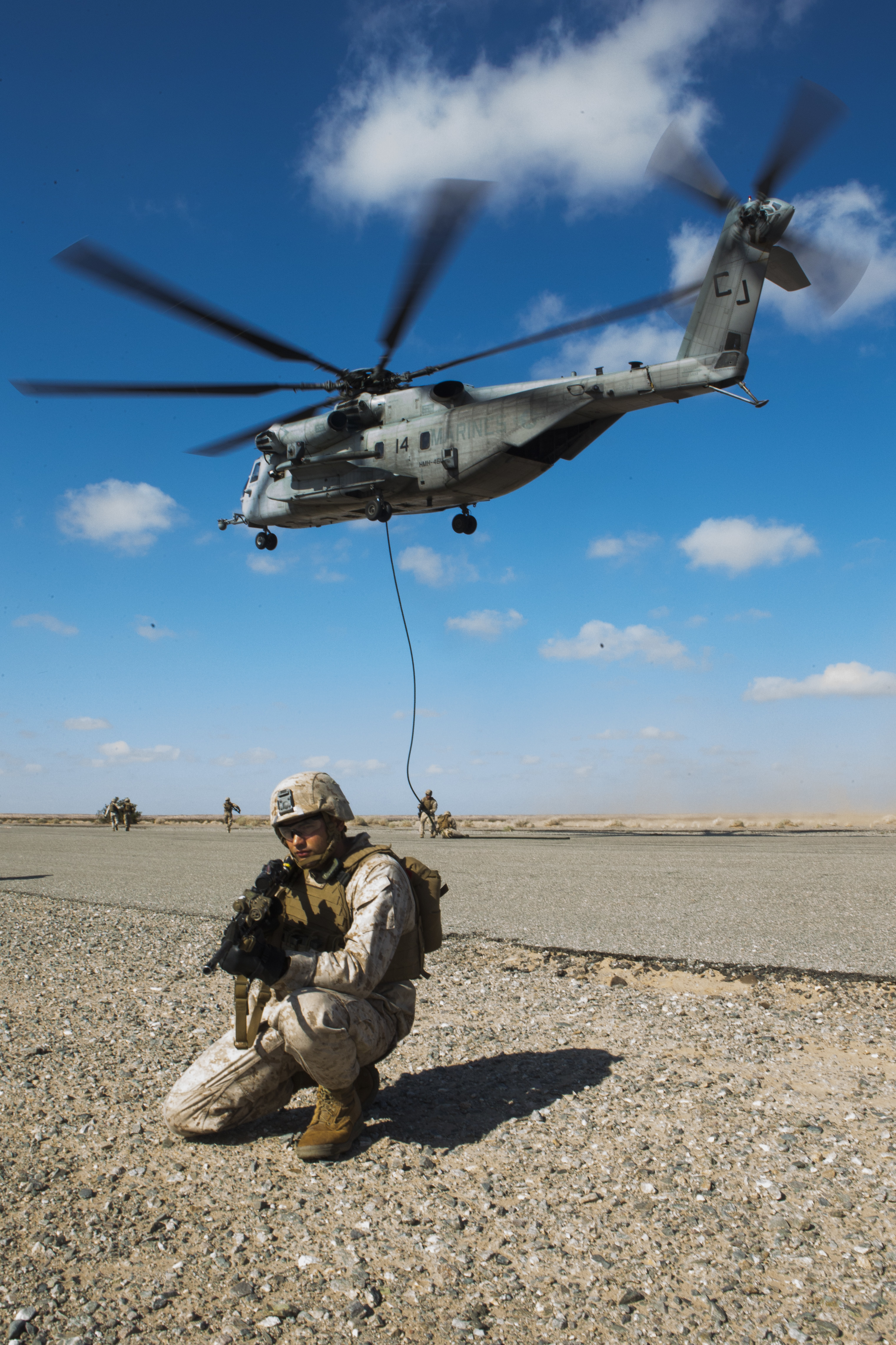 Marine Corps Night Helicopter